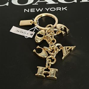 Coach | Accessories | Coach Mix Key Fob Metal Enamel Glitter Metallic ...